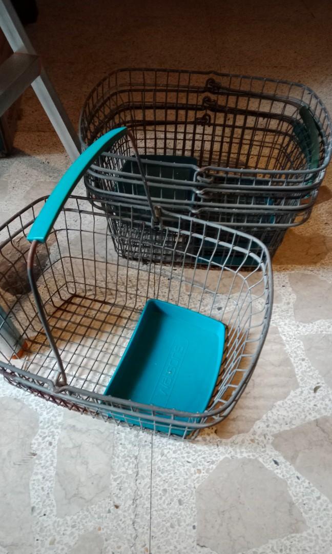 Heavy duty wire basket w/ handle, Furniture & Home Living, Home ...