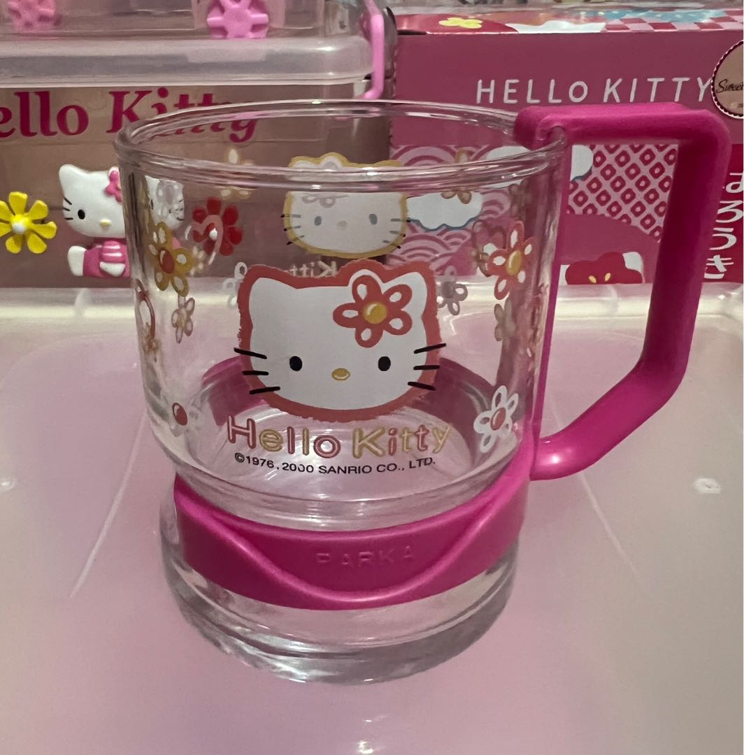 Hello Kitty Glass Mug, Furniture & Home Living, Kitchenware & Tableware ...