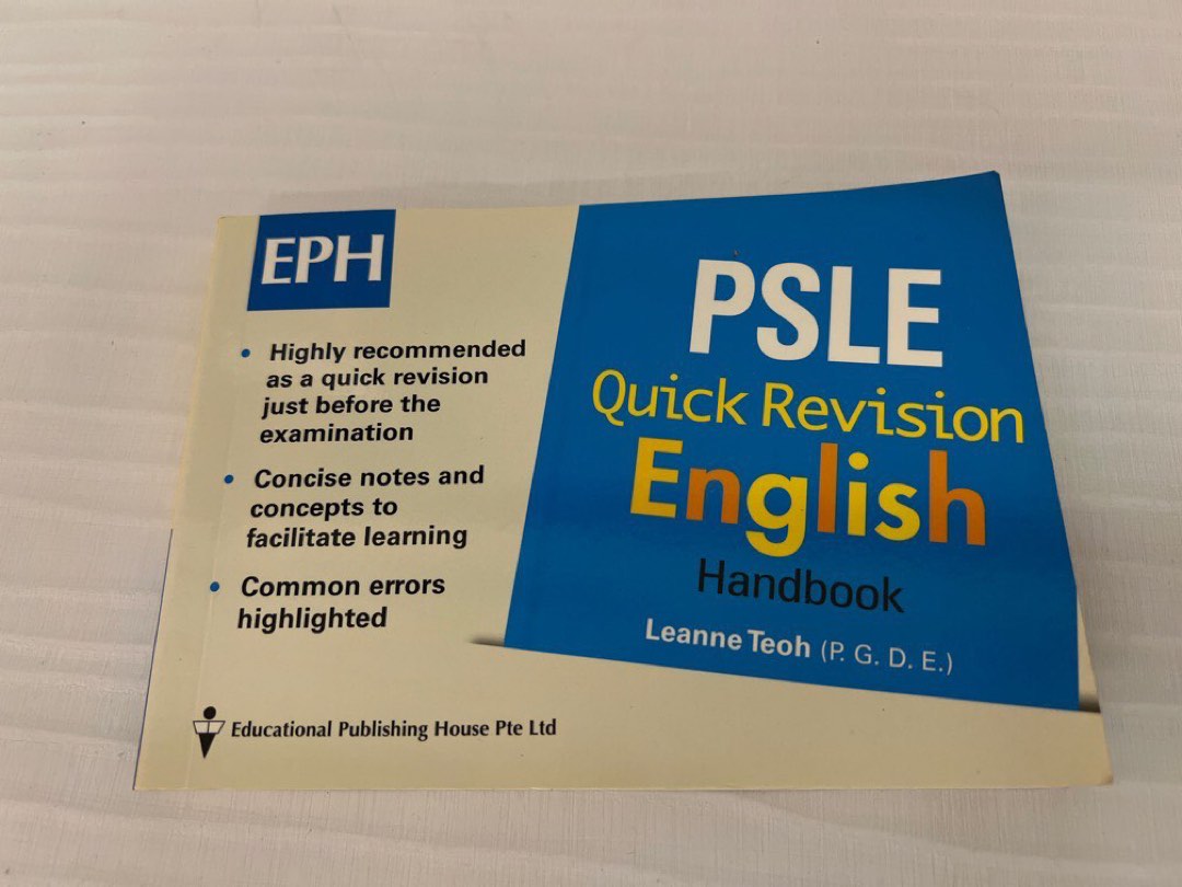 Highly Recommended PSLE Quick Revision for English, Hobbies & Toys ...