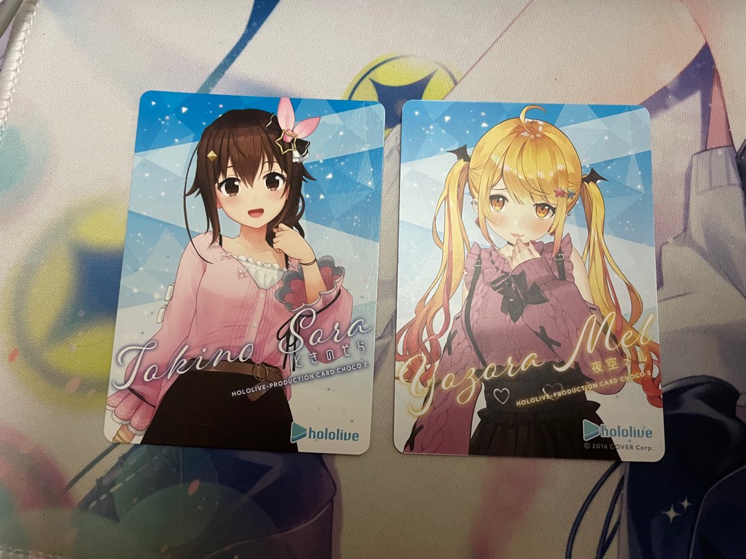 Hololive choco card 空媽 梅露 mel, 興趣及遊戲, 玩具 & 遊戲類 - Carousell