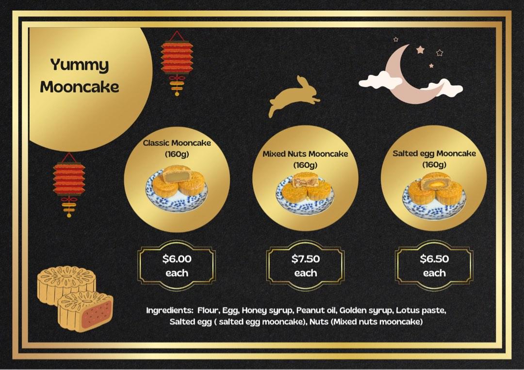 Home bake moon cake, Food & Drinks, Homemade Bakes on Carousell