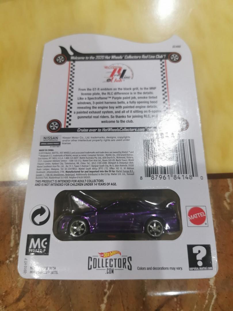 Hot wheels RLC Nissan Skyline GT-R R34 Purple, Hobbies & Toys, Toys ...