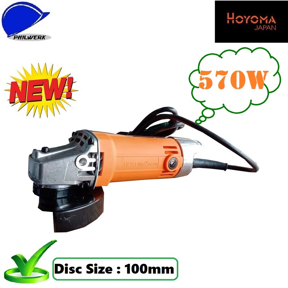 Hoyoma Japan Angle Grinder 570W, Commercial & Industrial, Construction Tools & Equipment on ...