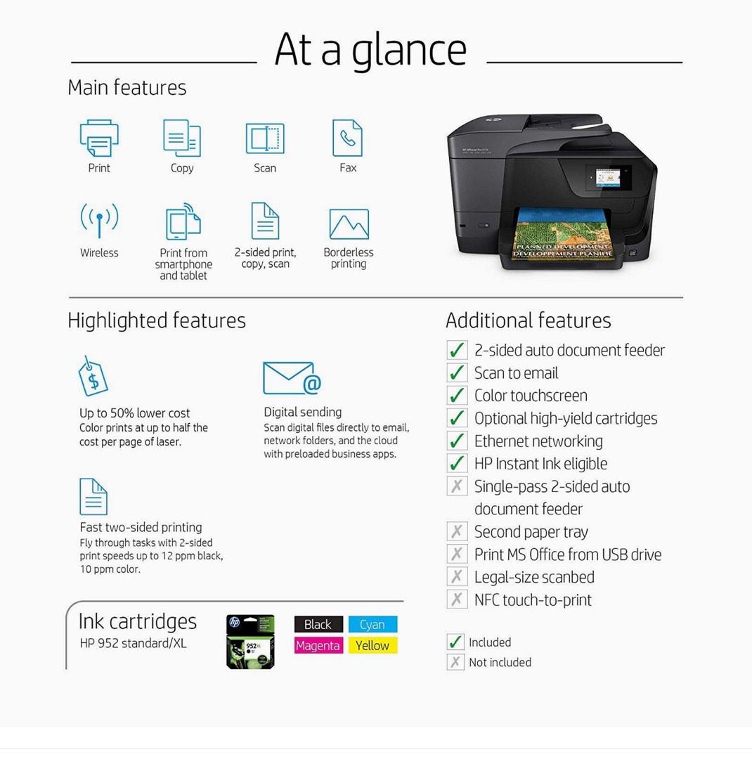 HP All- In-One Printer 8710, Computers & Tech, Printers, Scanners ...