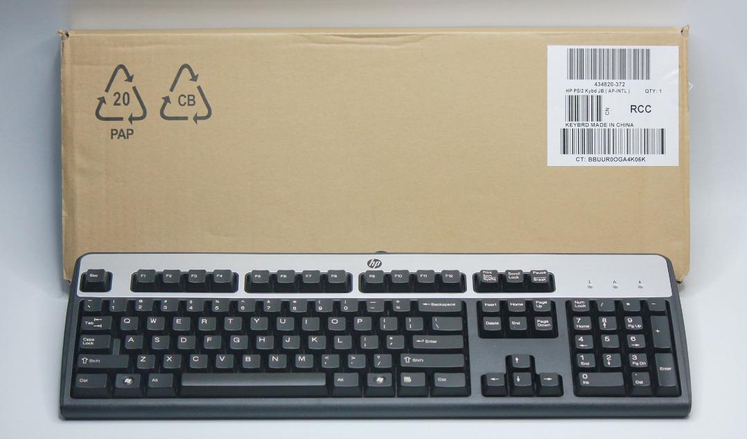 HP KEYBOARD KB-03116 PS2 WIRED BLACK, 1.5-meter CABLE HEAVY DUTY, BEST ...