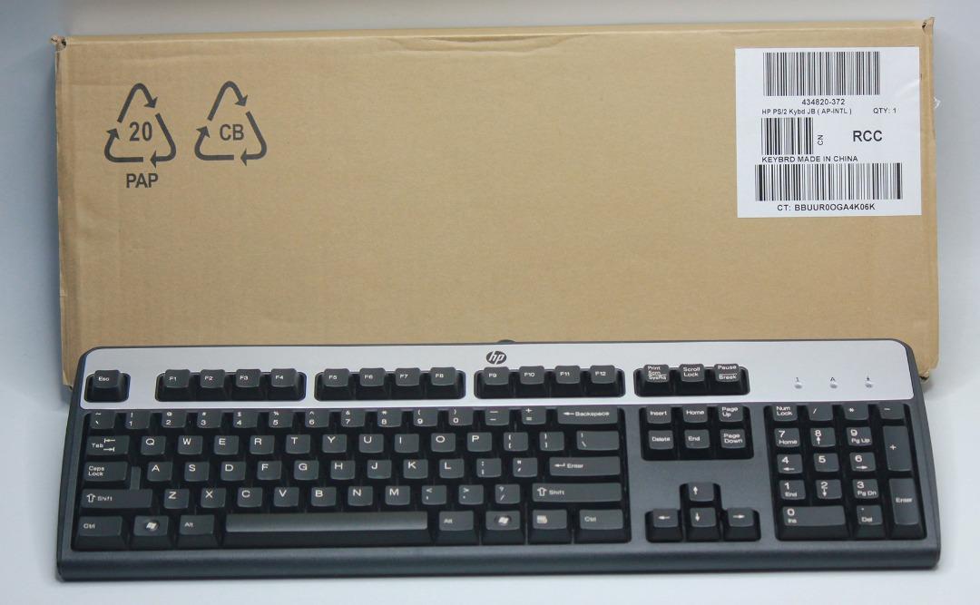 HP KEYBOARD KB-03116 PS2 WIRED BLACK, 1.5-meter CABLE HEAVY DUTY, BEST ...