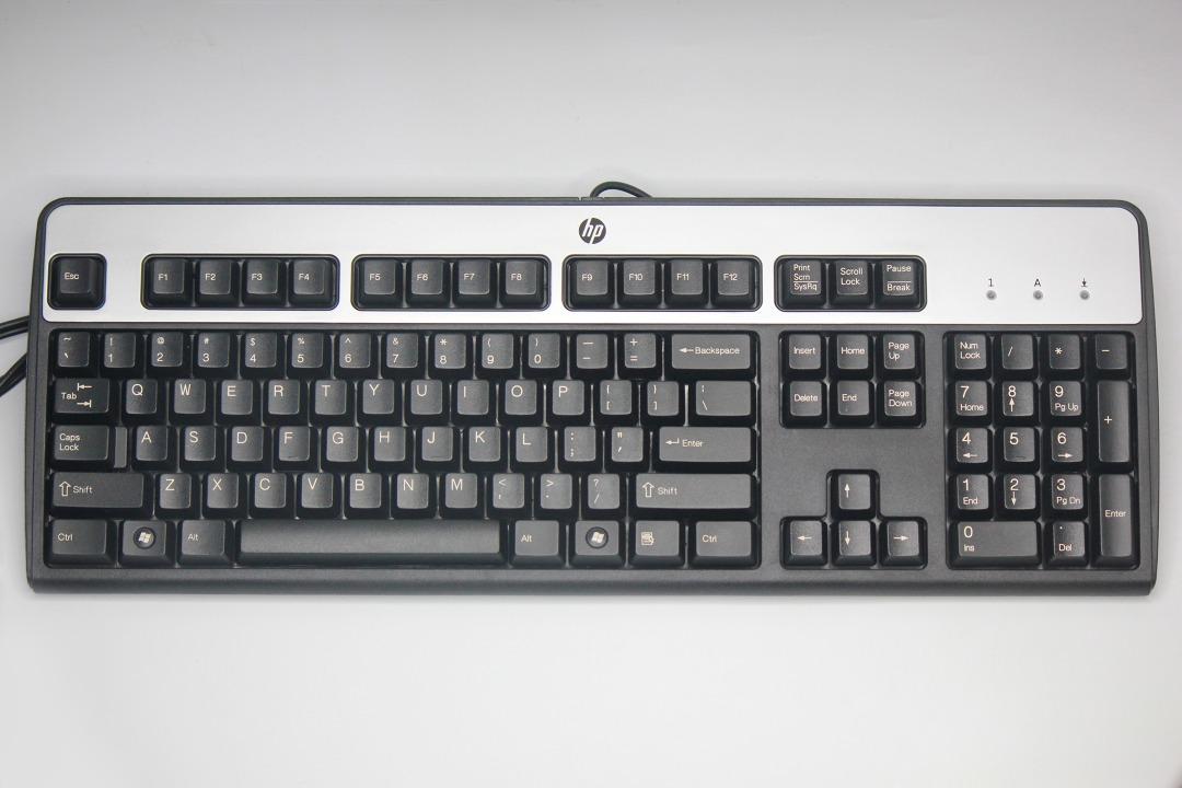 HP KEYBOARD KB-03116 PS2 WIRED BLACK, 1.5-meter CABLE HEAVY DUTY, BEST ...