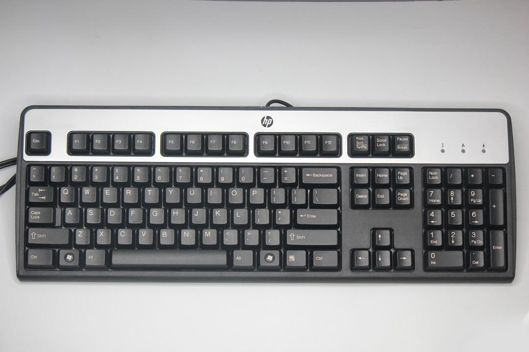 HP KEYBOARD KB-03116 PS2 WIRED BLACK, 1.5-meter CABLE HEAVY DUTY, BEST ...