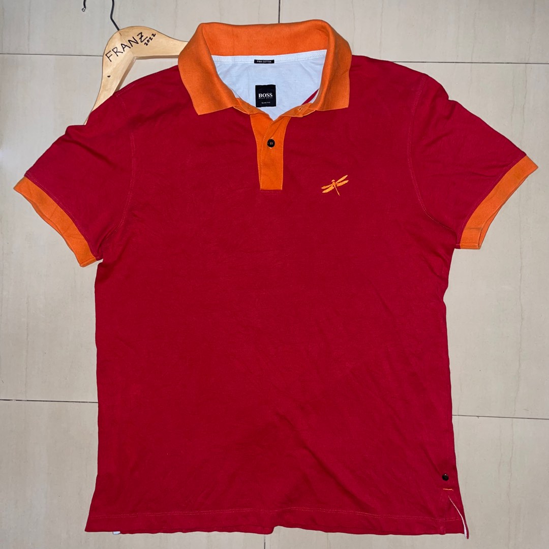 Hugo boss dragonfly logo embroid, Men's Fashion, Tops & Sets, Tshirts ...