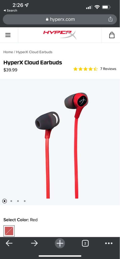Hyper x earbud, Audio, Earphones on Carousell