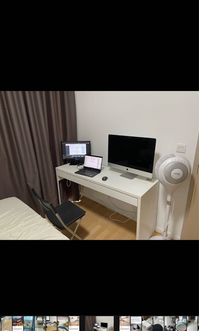 IKEA computer Table, Furniture & Home Living, Furniture, Tables & Sets ...