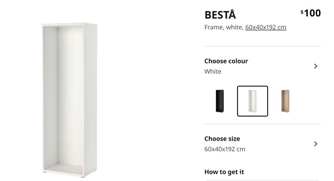 IKEA Tall Besta Shelf x 2, Furniture & Home Living, Furniture, Shelves ...