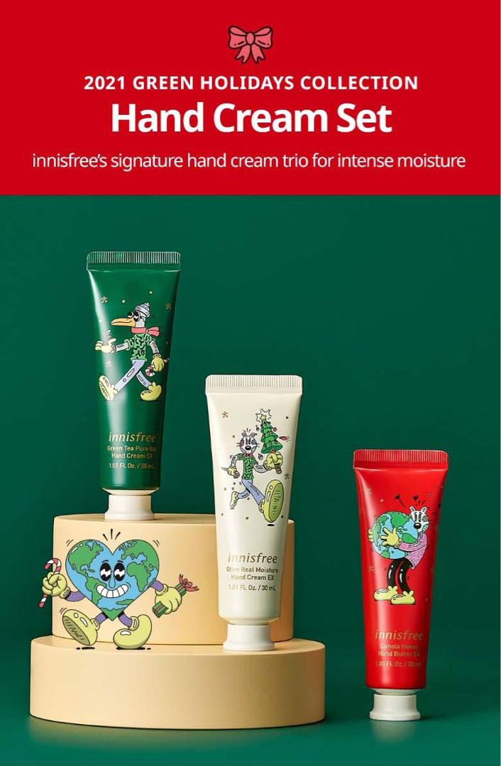 Innisfree Hand Cream 30 ml- Green Tea, Olive, Canola Honey, Beauty ...