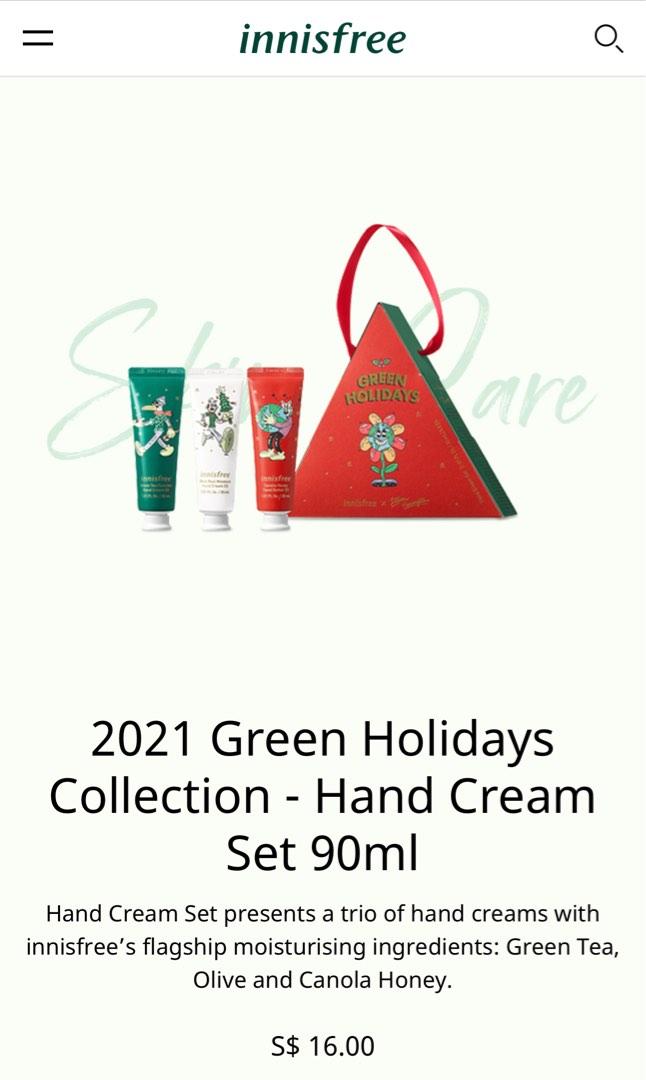 Innisfree Hand Cream 30 ml- Green Tea, Olive, Canola Honey, Beauty ...