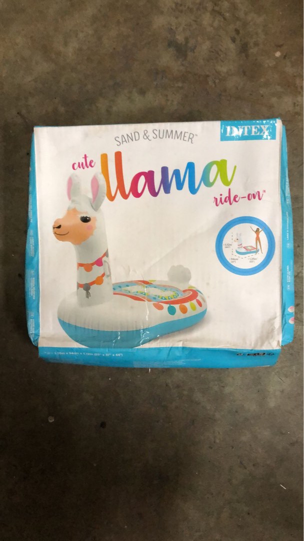 Intex Cute LLAMA Ride on Inflatable, Hobbies & Toys, Toys & Games on ...