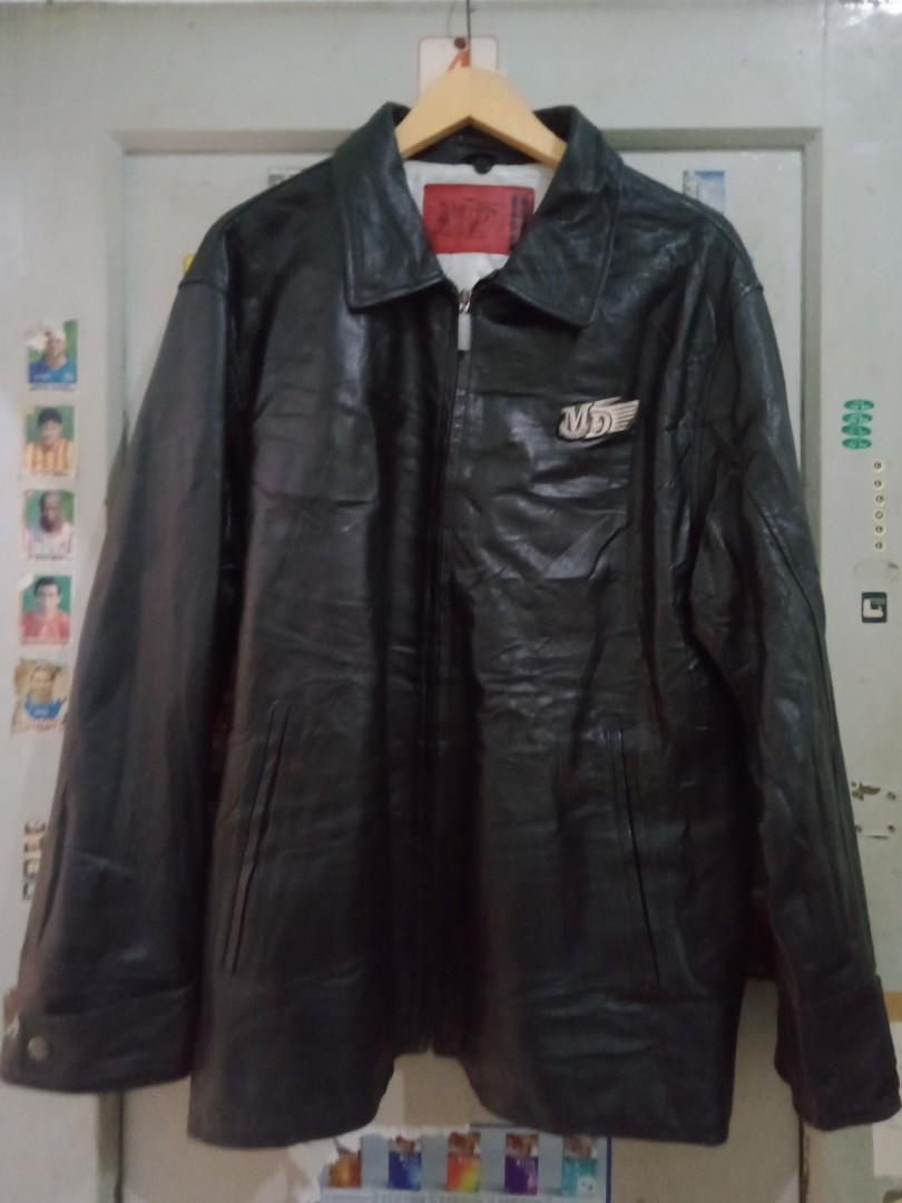 Jacket leather magnum dry, Fesyen Pria, Pakaian , Atasan di Carousell