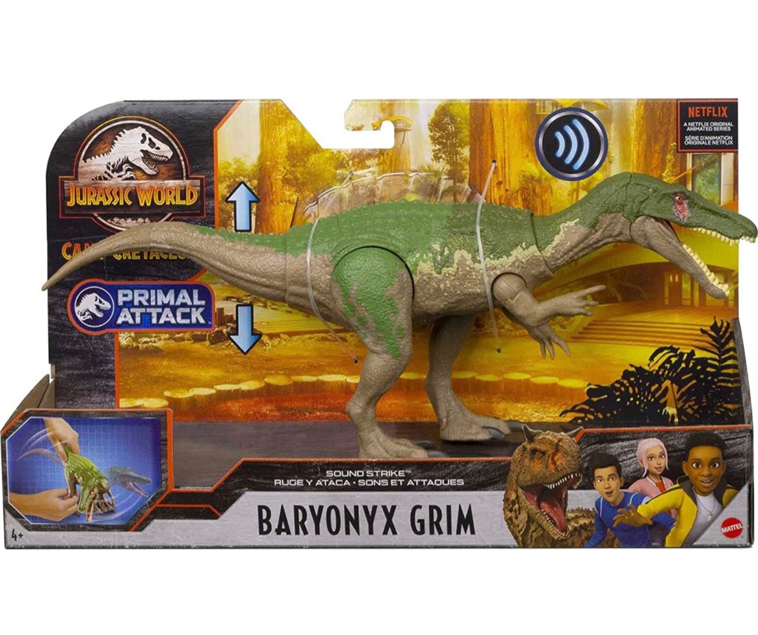 Jurassic World Baryonyx Grim Sound Strike Dinosaur Action Figure ...
