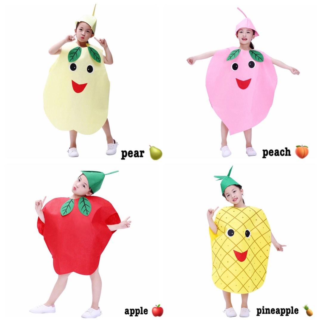 Kids fruits and vegetables party costumes Cosplay Halloween Children Roleplay, Hobbies & Toys ...