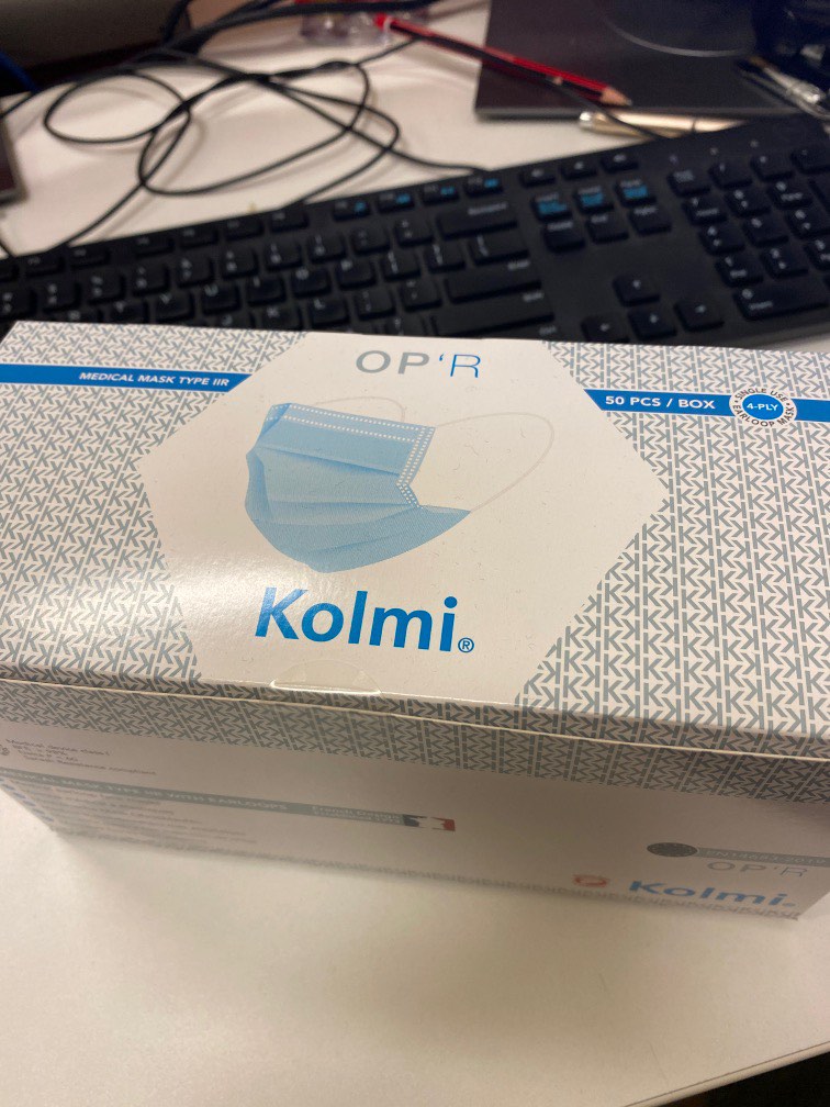 Kolmi 4ply mask, Health & Nutrition, Face Masks & Face Shields on Carousell