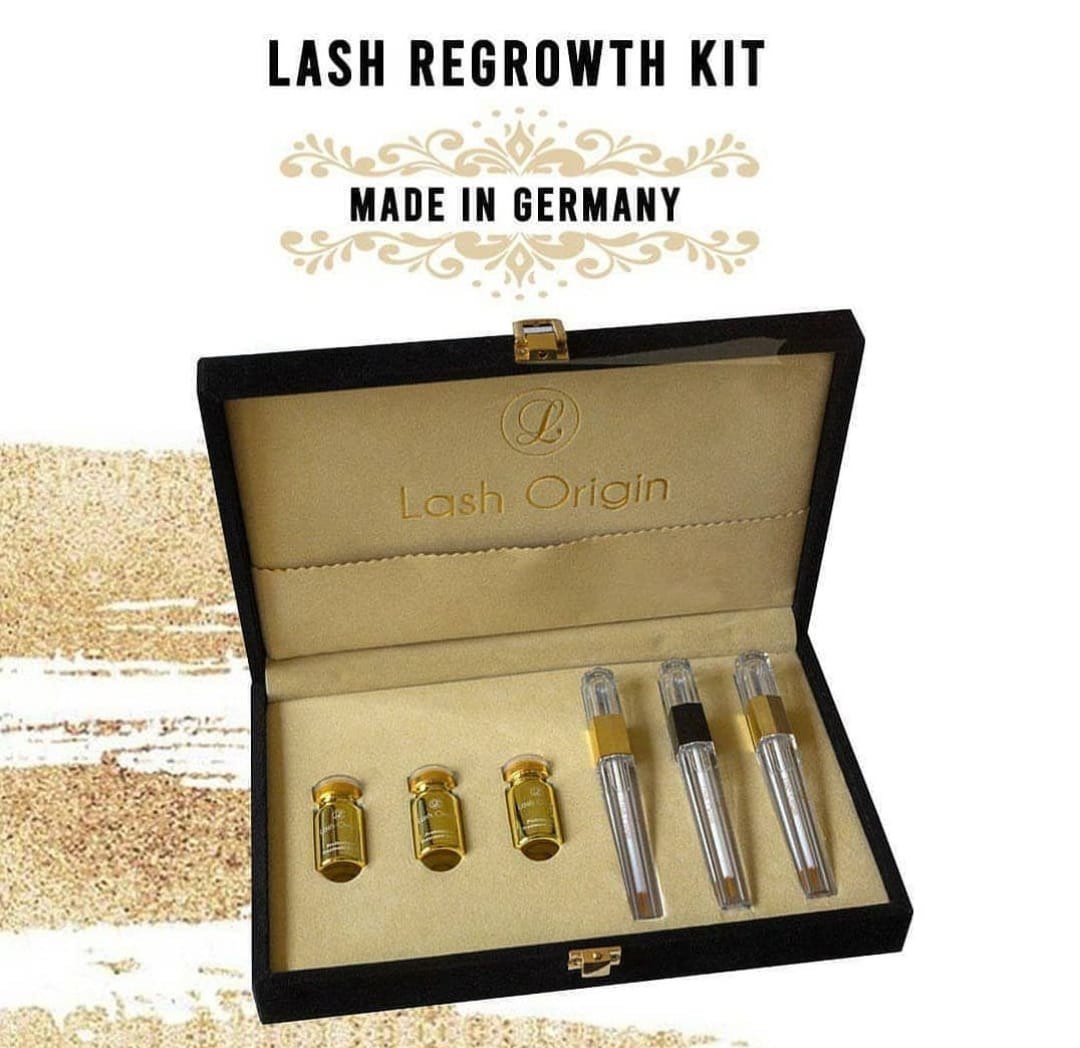 Lash Origin Lash regrowth kit eyelash serum micro needle device, Beauty ...