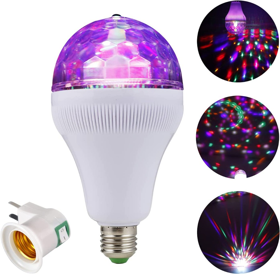 LED color rotating Lamp, Furniture & Home Living, Lighting & Fans ...