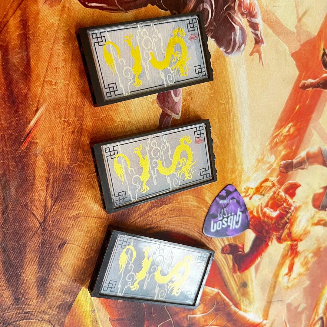 LEGO NINJAGO GOLD DRAGON WINDOW WITH BLACK FRAME, Hobbies & Toys, Toys ...