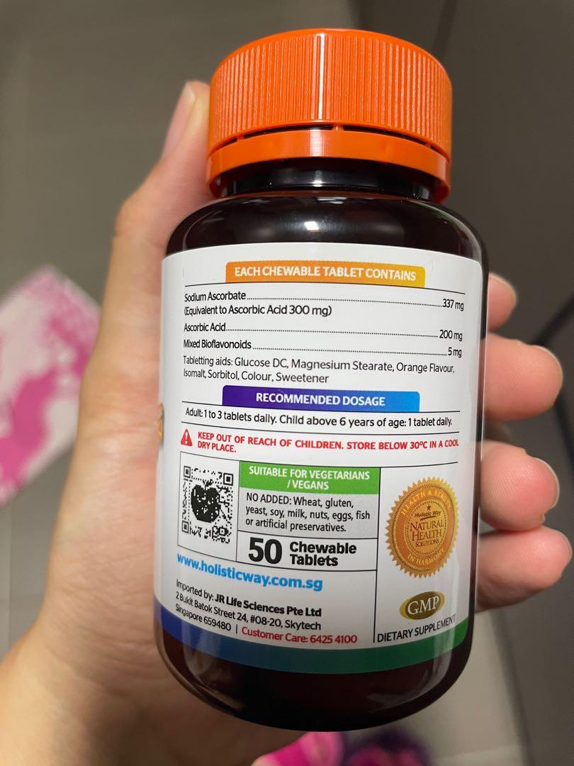 low acid vitamin c chewable, Health & Nutrition, Health Supplements ...