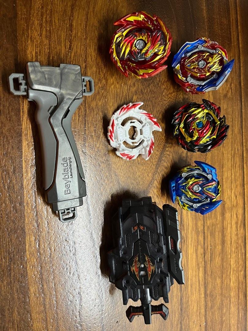 LR Beyblade Launcher and handle+GaTinko Beyblade (Union Achilles,Slash ...