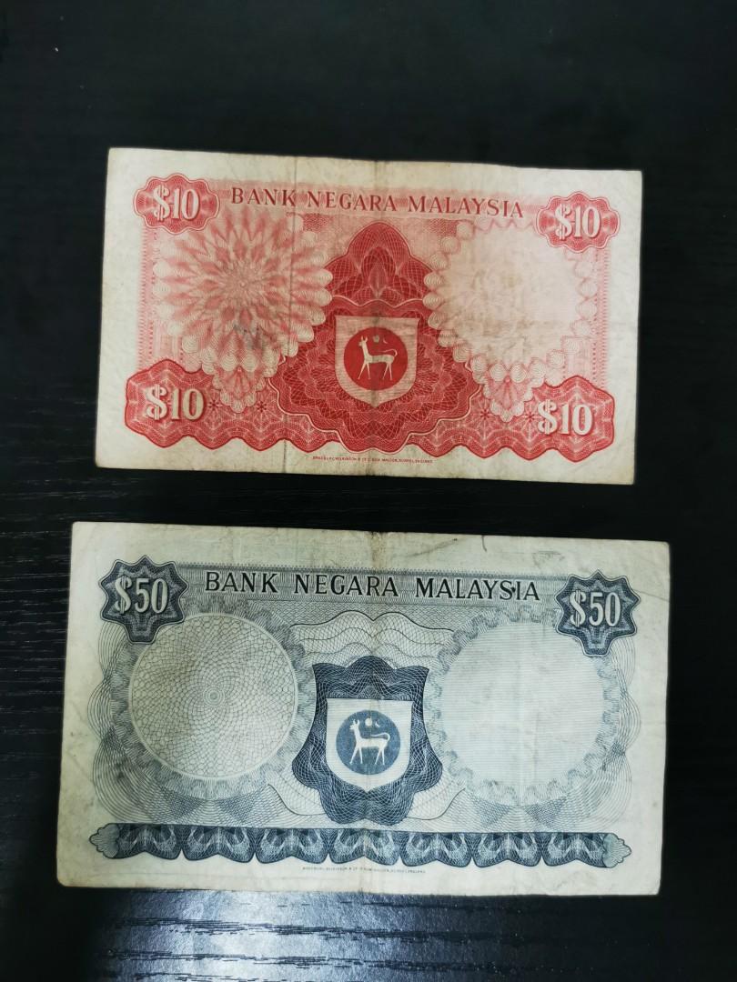 Malaysia old notes rm50 & rm10, Hobbies & Toys, Memorabilia ...