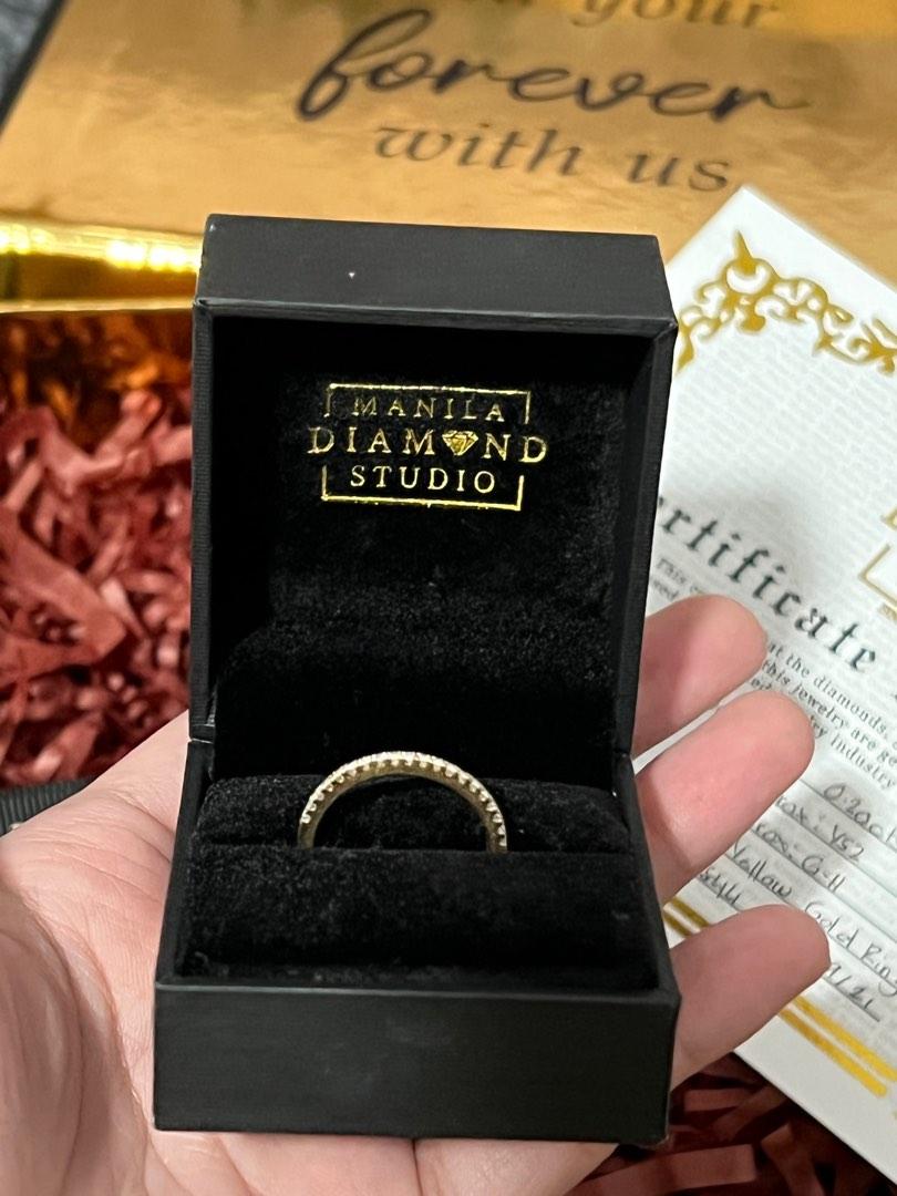 Manila Diamond Studio Half Eternity Ring, Women's Fashion, Jewelry ...