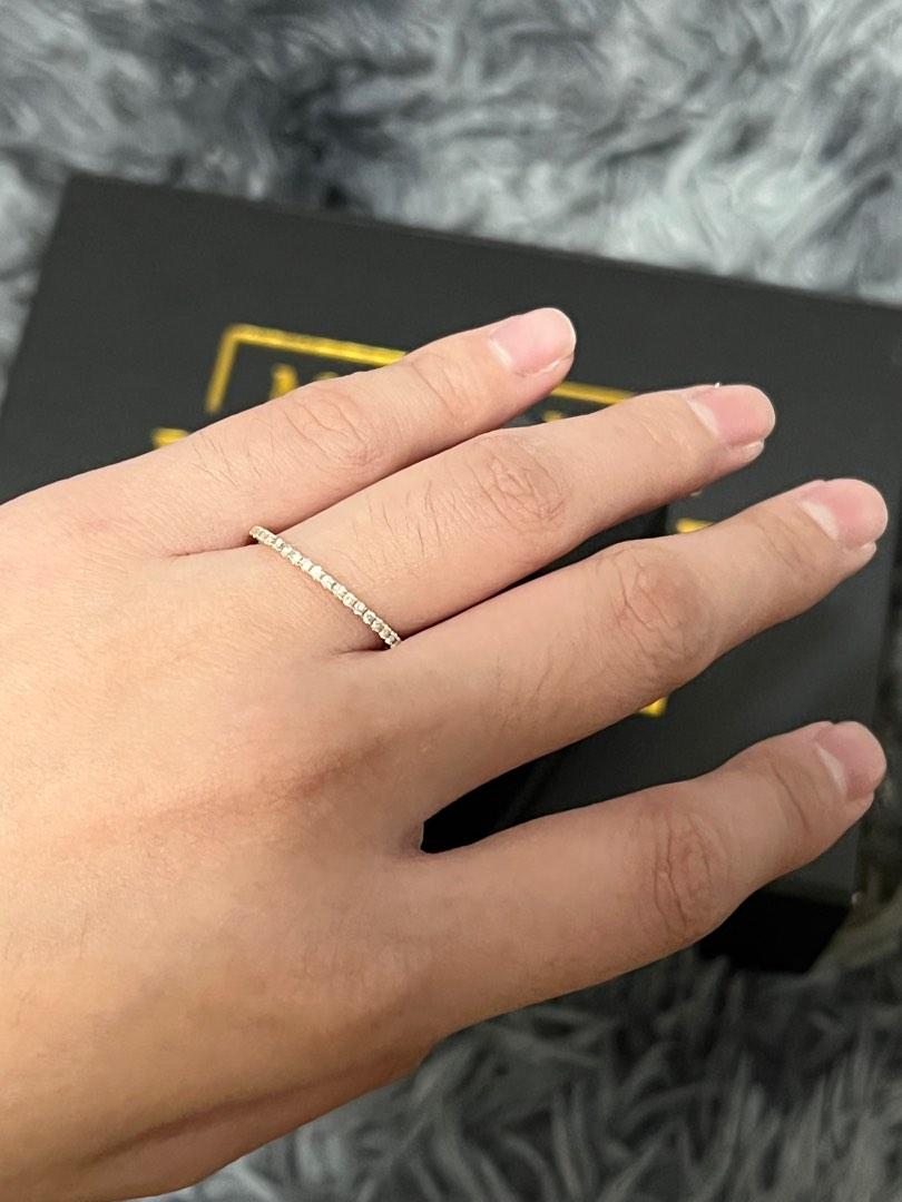 Manila Diamond Studio Half Eternity Ring, Women's Fashion, Jewelry ...