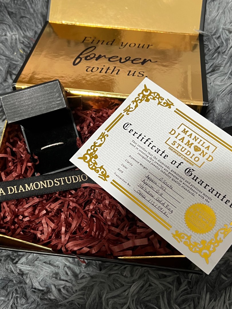 Manila Diamond Studio Half Eternity Ring, Women's Fashion, Jewelry ...