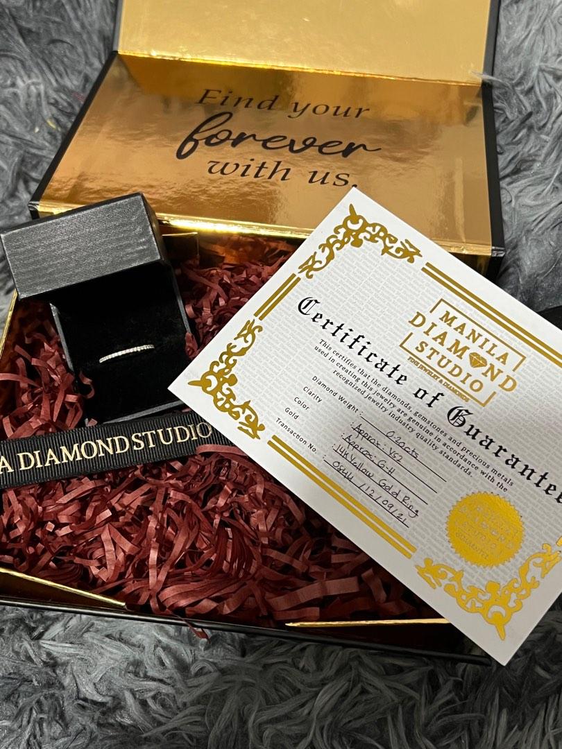 Manila Diamond Studio Half Eternity Ring, Women's Fashion, Jewelry ...