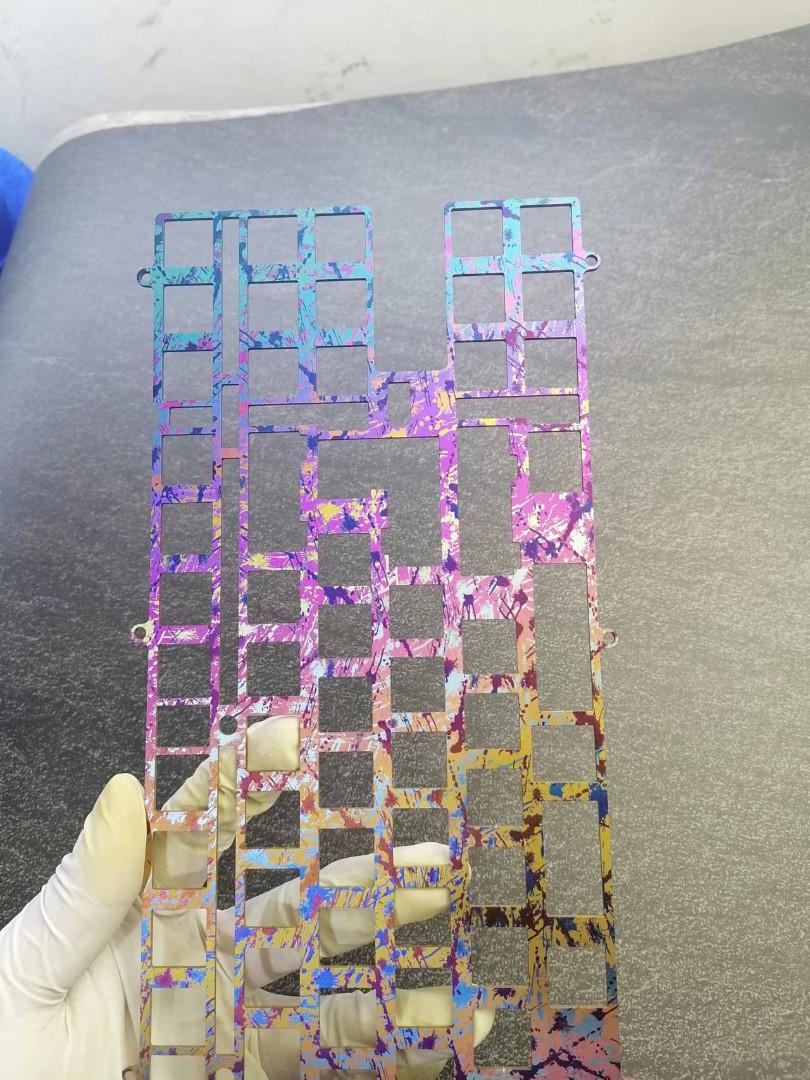 Matrix custom keyboard Titanium plate, Computers & Tech, Parts ...