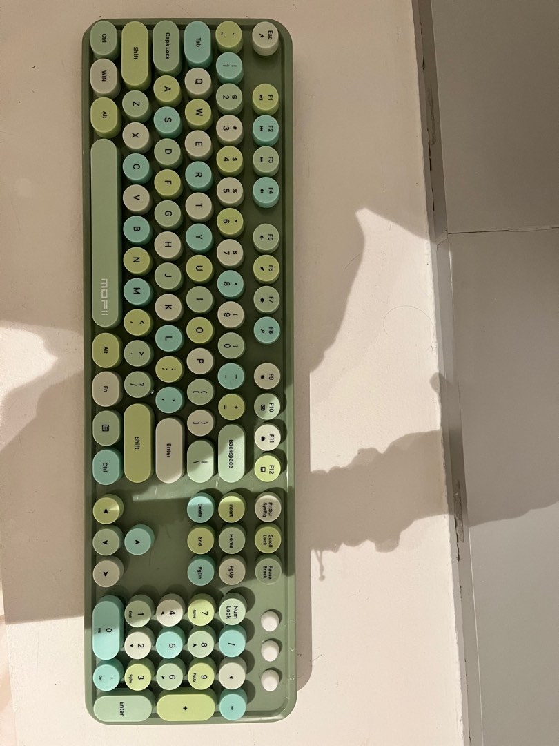 MOFI wireless green keyboard and mouse, Computers & Tech, Parts ...