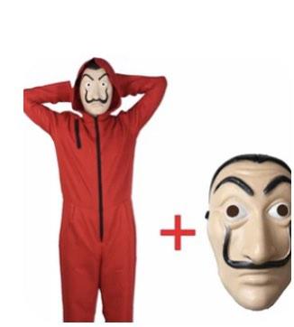 Money Heist Jumpsuit & Mask, Hobbies & Toys, Stationery & Craft ...