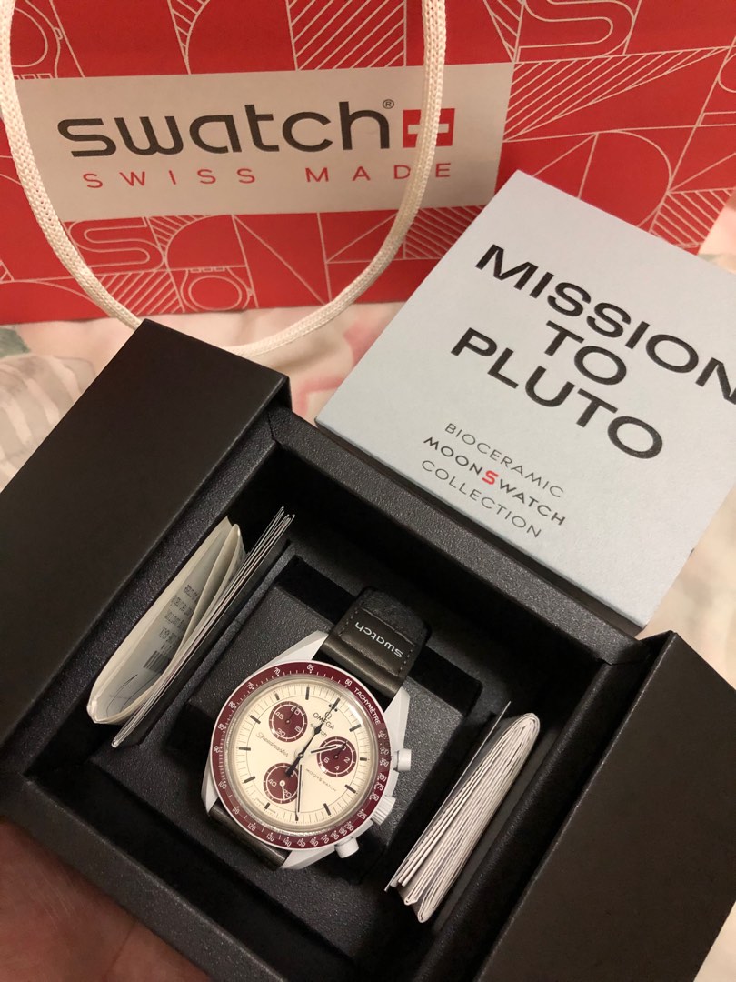 Moonswatch pluto, Luxury, Watches on Carousell