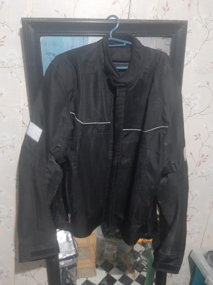 Motorcycle Jacket with Padding, Men's Fashion, Coats, Jackets and ...