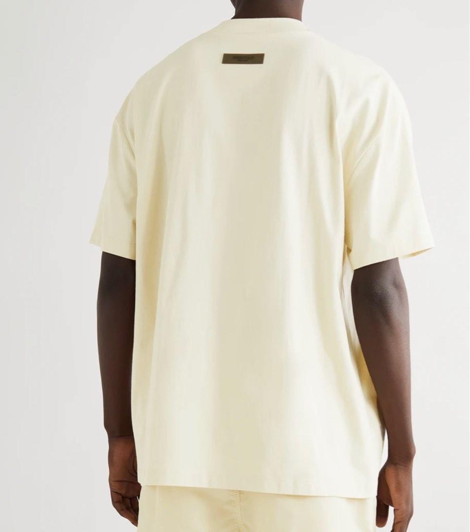 Multiple Sizes Fear Of God Essentials Egg Shell White T-Shirt, Men's ...