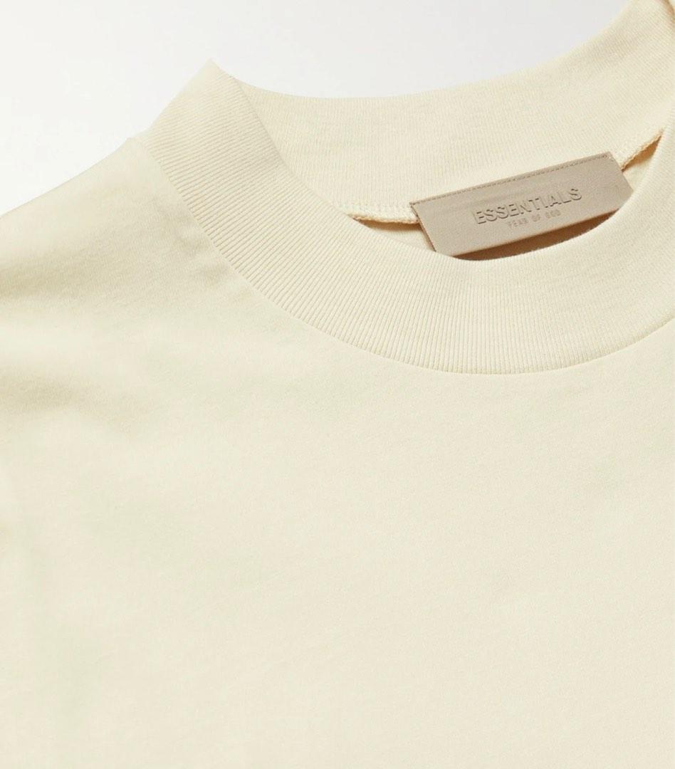 Multiple Sizes Fear Of God Essentials Egg Shell White T-Shirt, Men's ...