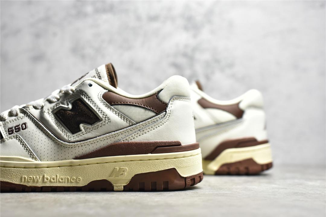 New Balance BB550 White brown shoes, Women's Fashion, Footwear ...