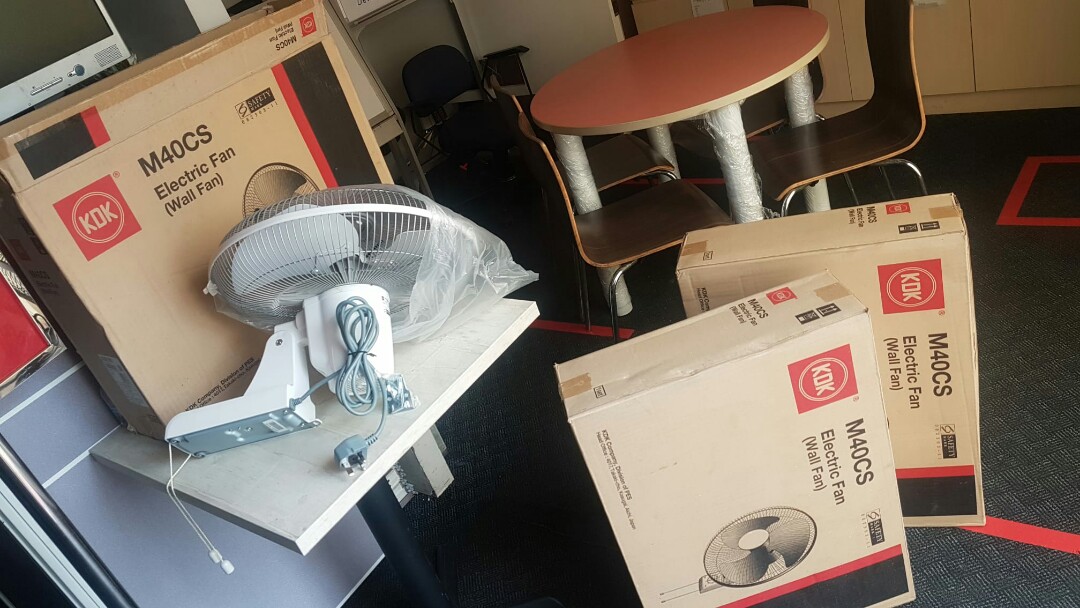 New set! KDK wall fan with bracket $70each. 3 sets $200, very powerful ...