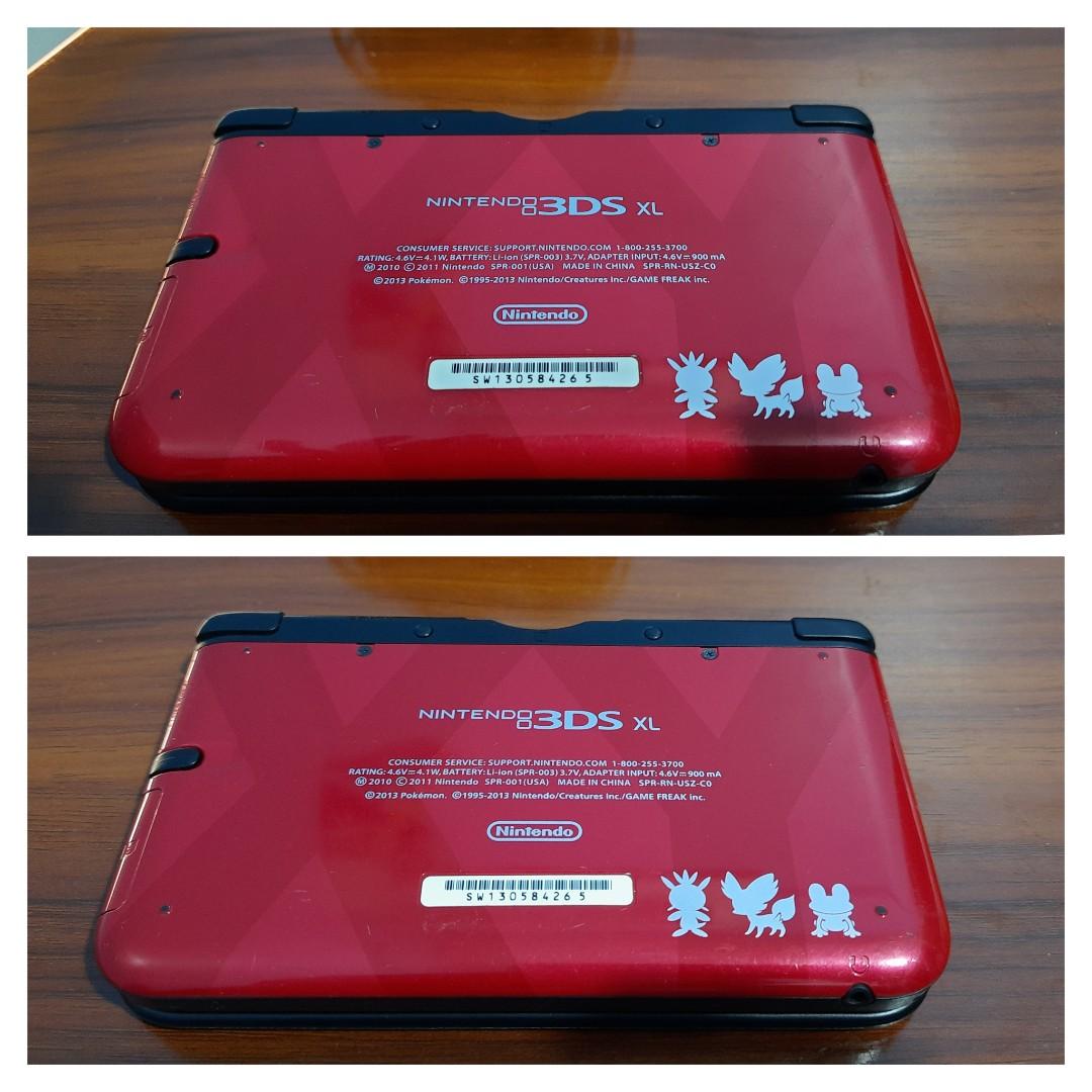 Nintendo Old 3DS XL X & Y Red Limited Edition (US Version & Non CFW ...