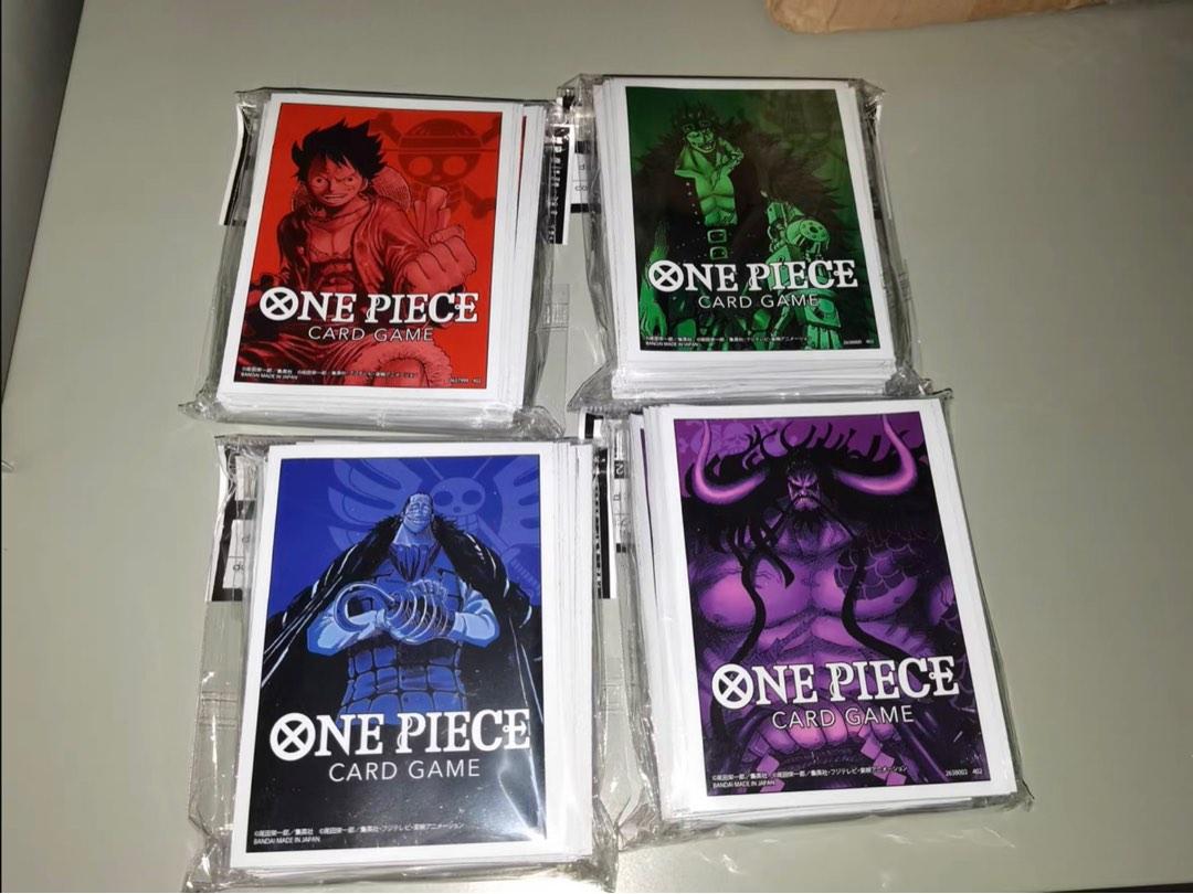One Piece Card Game Sleeves OPTCG Red Luffy Green Kid Blue Croco Purple ...