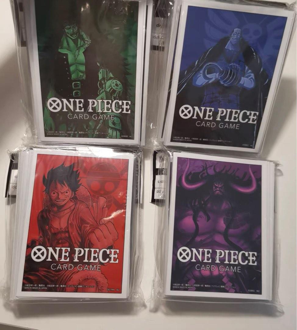 One Piece Card Game Sleeves OPTCG Red Luffy Green Kid Blue Croco Purple ...