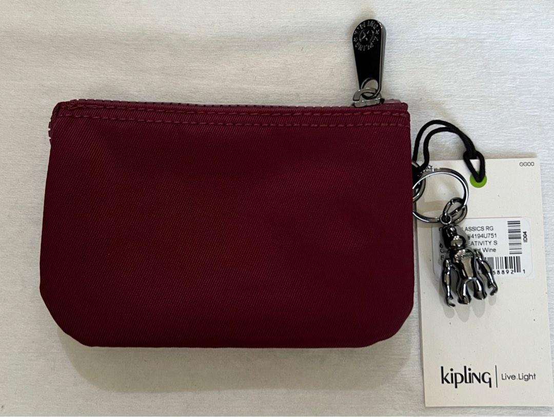 Original Kipling Creativity S (Elevated Wine), Women's Fashion, Bags & Wallets, Purses & Pouches ...