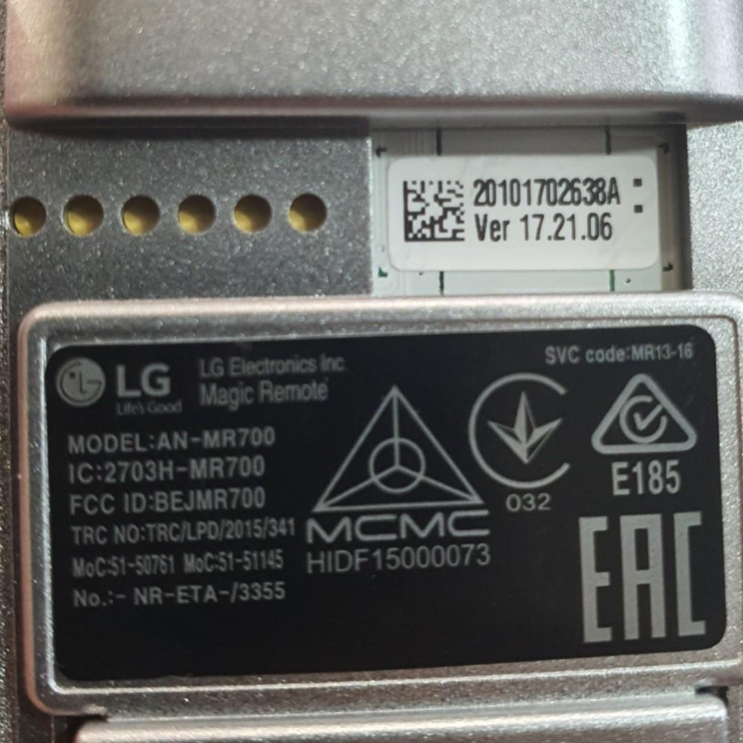 Original LG Remote Controller, TV & Home Appliances, TV & Entertainment ...