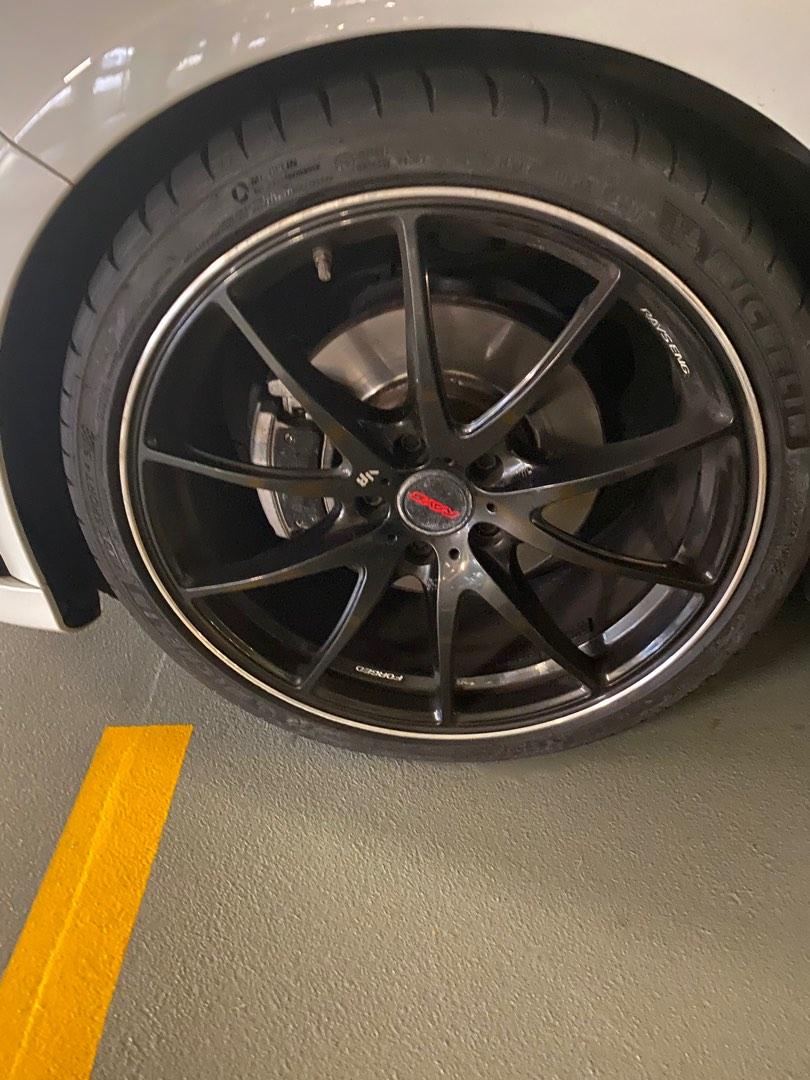 Original Rays volks racing G25 19 inch rims 5x112, Car Accessories ...