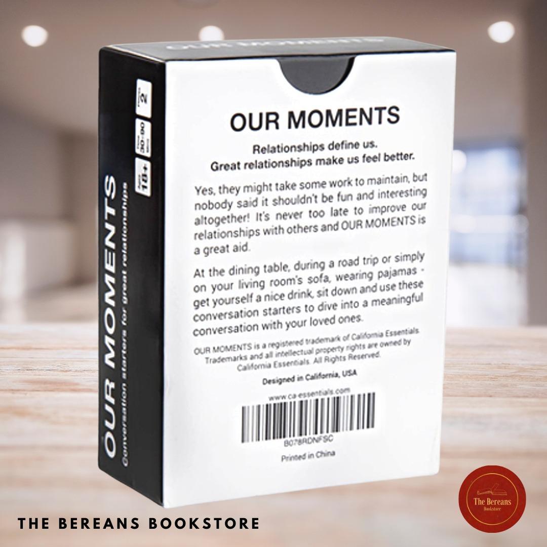 OUR MOMENTS: Couples Card Game - Conversation Starters for Great ...