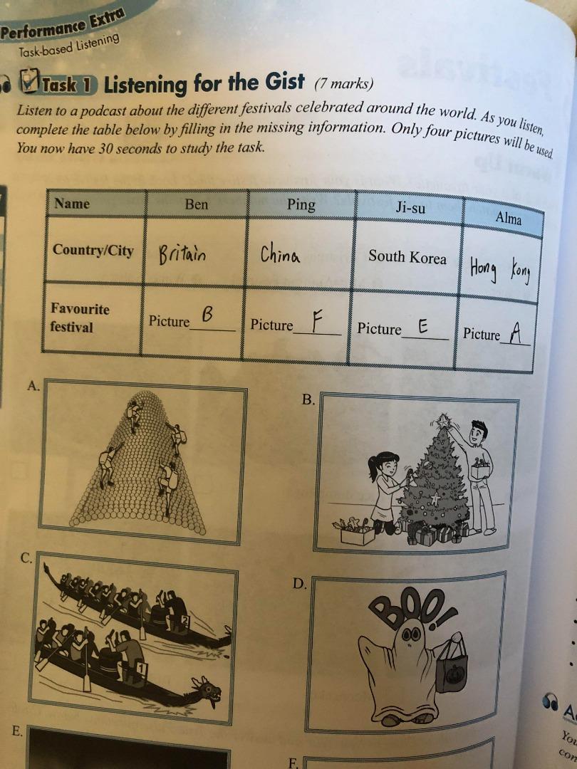 Performance Extra - Task-Based Listening 1, 興趣及遊戲, 書本 & 文具, 教科書 - Carousell